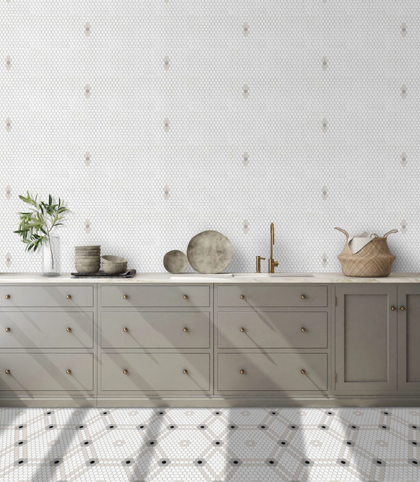 Mini Hexagon Doublehex matt - DUNIN